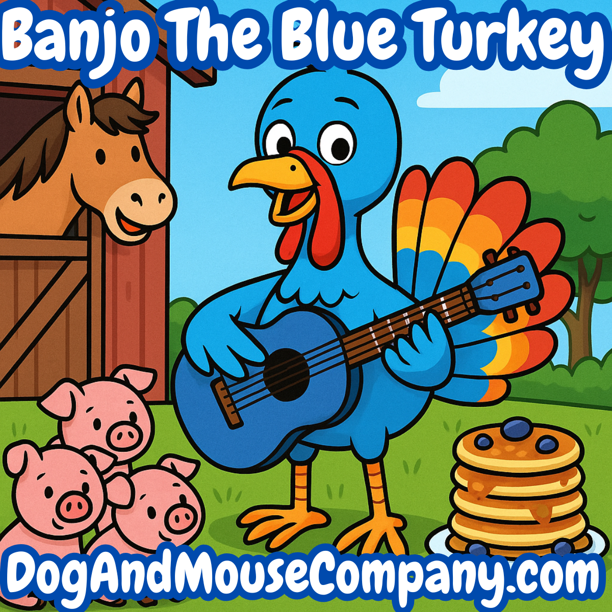Banjo the Blue Turkey and the Broken Guitar | Preschool Story Activity ...